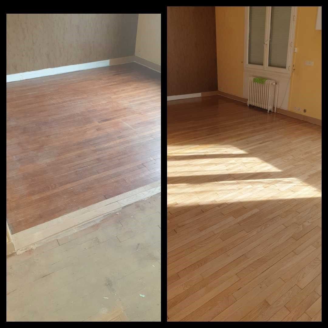 Rénovation d'un parquet : Rénovation complète; 4 pièces; Massif sol ... Rénovation d'un parquet : Rénovation complète; 4 pièces; Massif sol ...